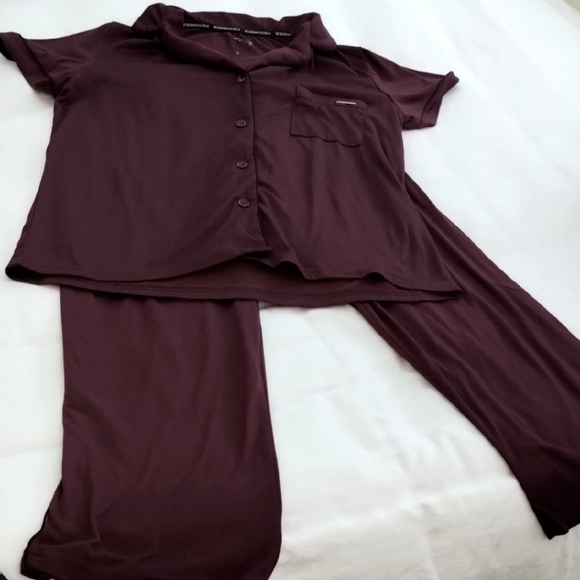BCBGMaxAzria | Intimates & Sleepwear | Bcbg Burgundy Pajama Set | Poshmark